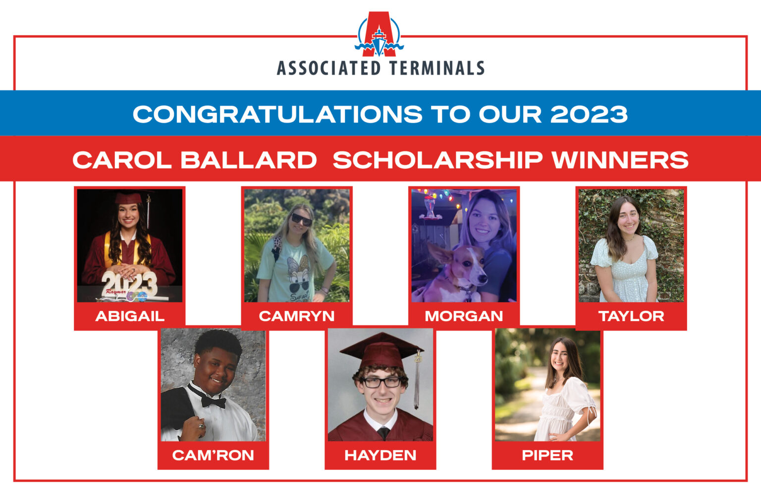 2023 Carol Ballard Scholarship Program – Associated Terminals