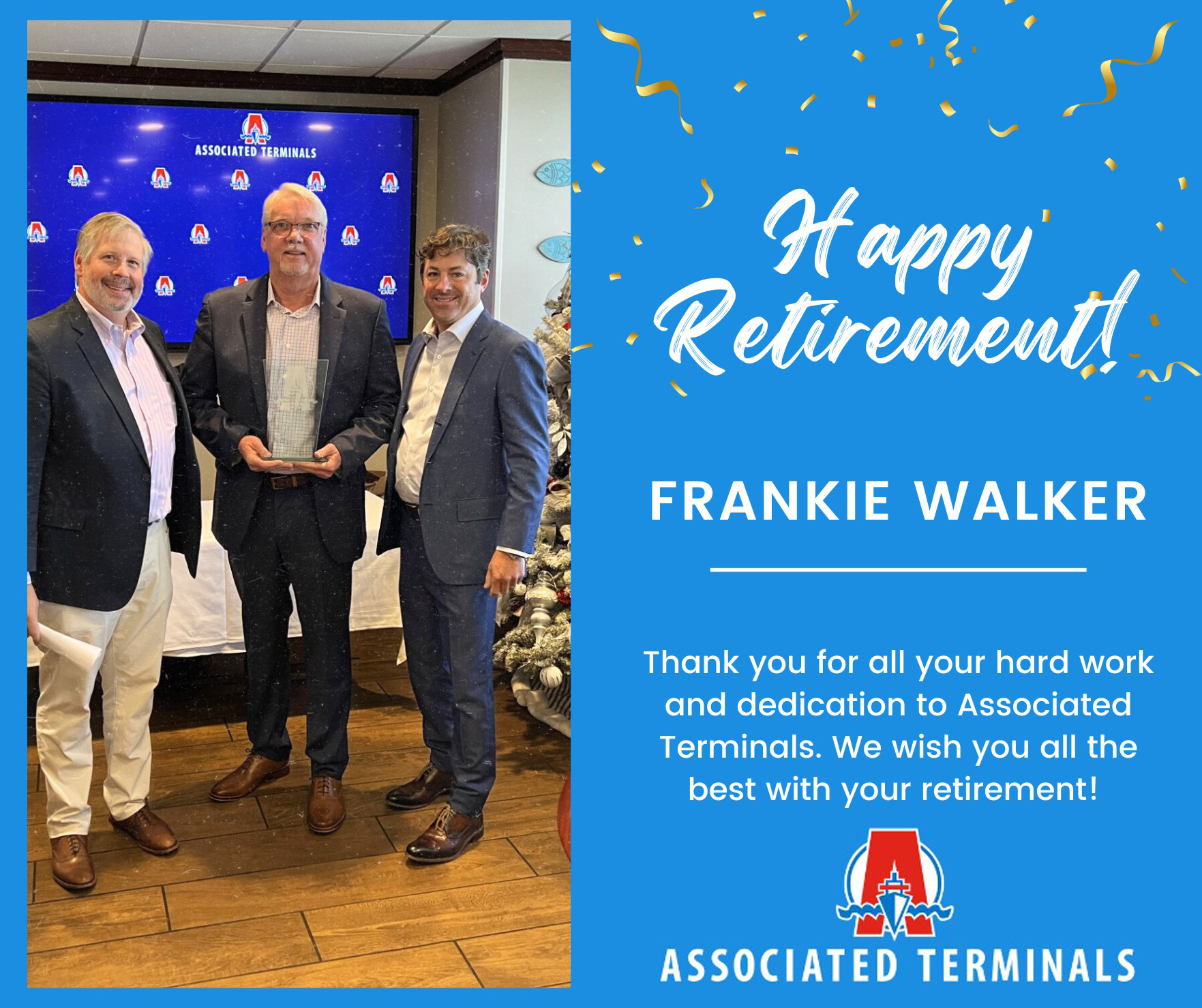 Frankie Walker Sets Sail Into Retirement! – Associated Terminals